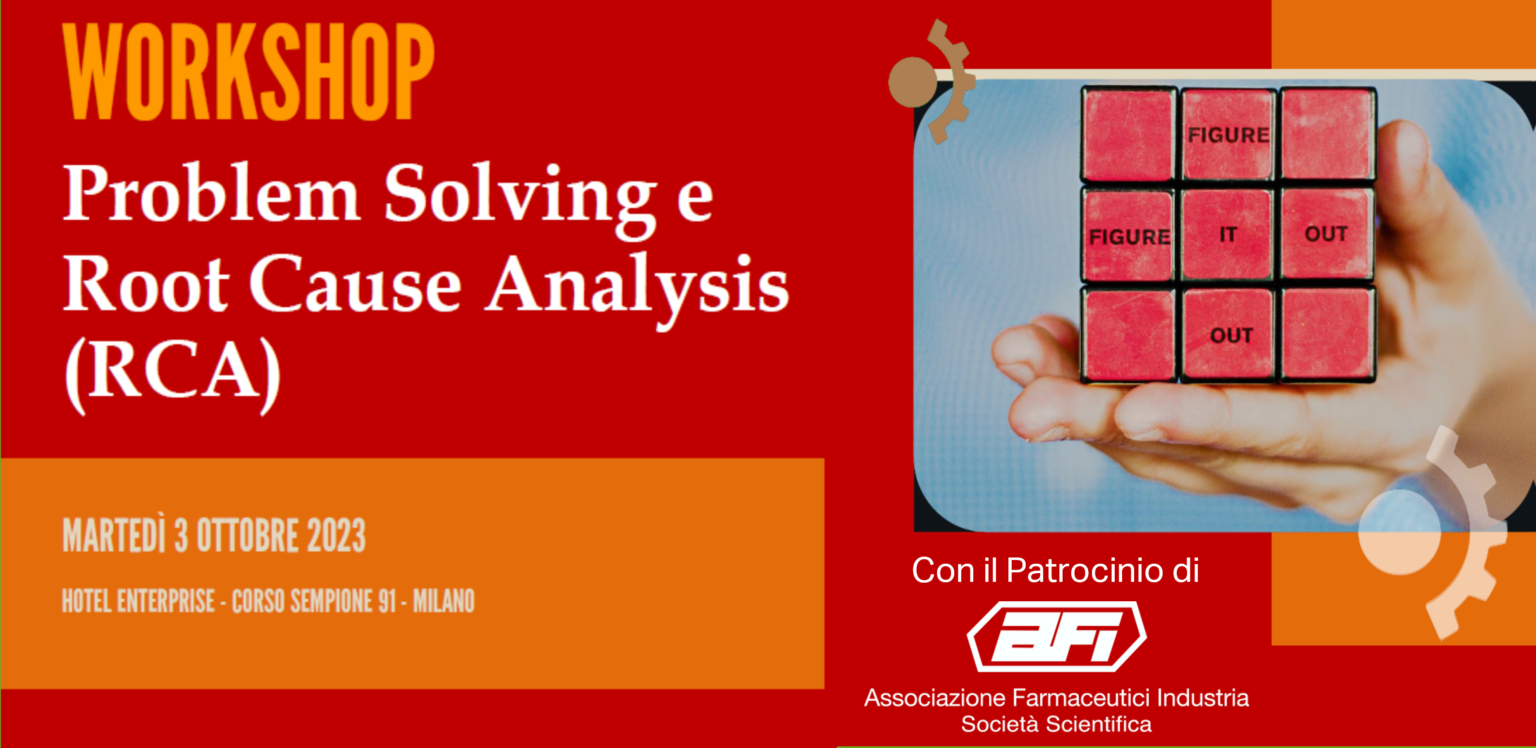 WORKSHOP: PROBLEM SOLVING E ROOT CAUSE ANALYSIS (RCA) - New Aurameeting